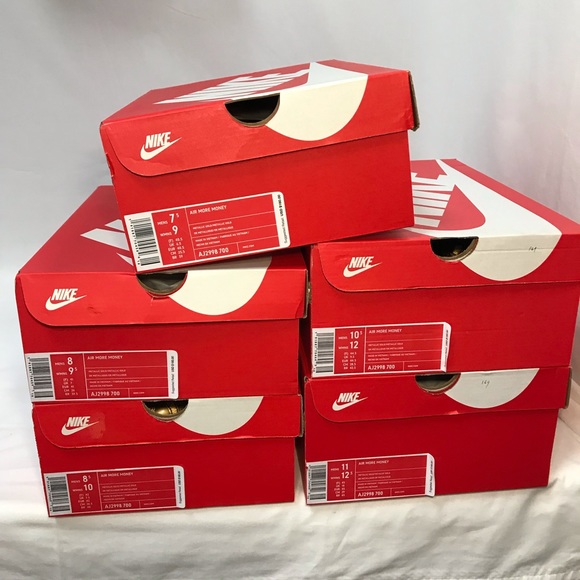 Nike | Shoes | Nike Air More Money Metallic Gold Shoes Sneakers | Poshmark